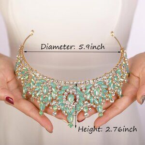 Accessories | Women Crystal Crowns Tiaras Alloy Bridal Party Prom ...